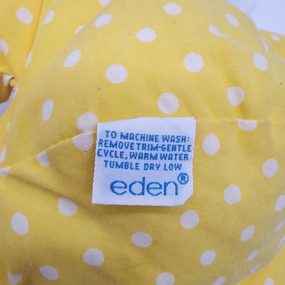 Eden | Toys | Vintage Eden Clown Elephant Yellow Polka Dots Baby Soft ...